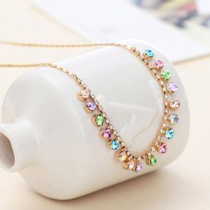 Swarovski | Jewelry | Swarovski Multi Colored Necklace | Poshmark
